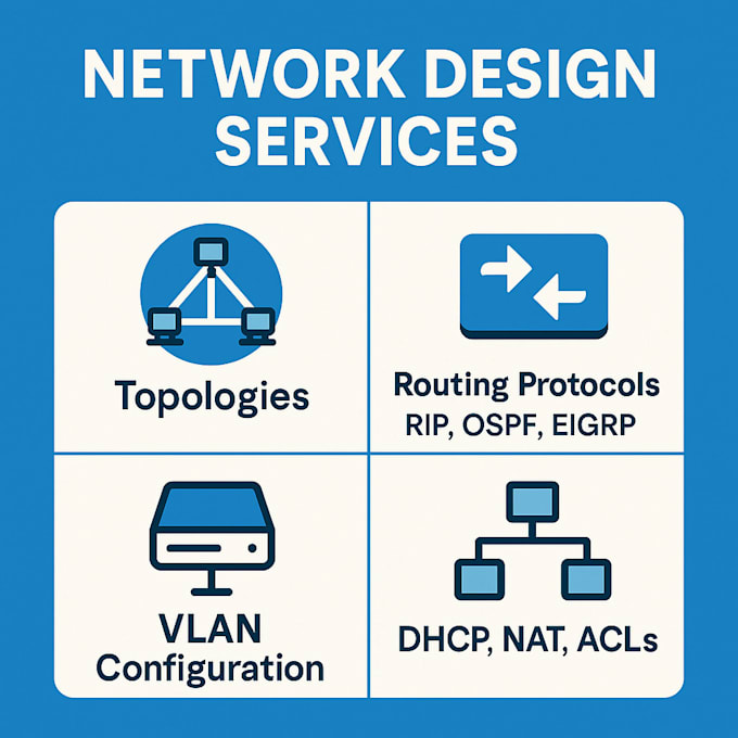 Design and build your network topology in cisco packet tracer by Nacho_rodrig | Fiverr