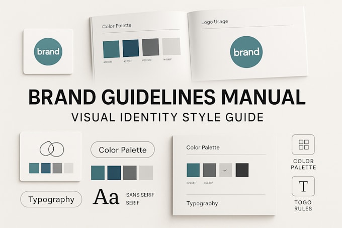 Create professional brand style guide, visual identity, and brand guideline pdf by Nwafordaniel ...