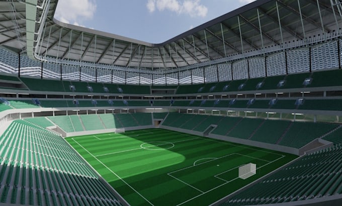 Design 3d sport arena, 3d gym design, stadium animation with 3d ...