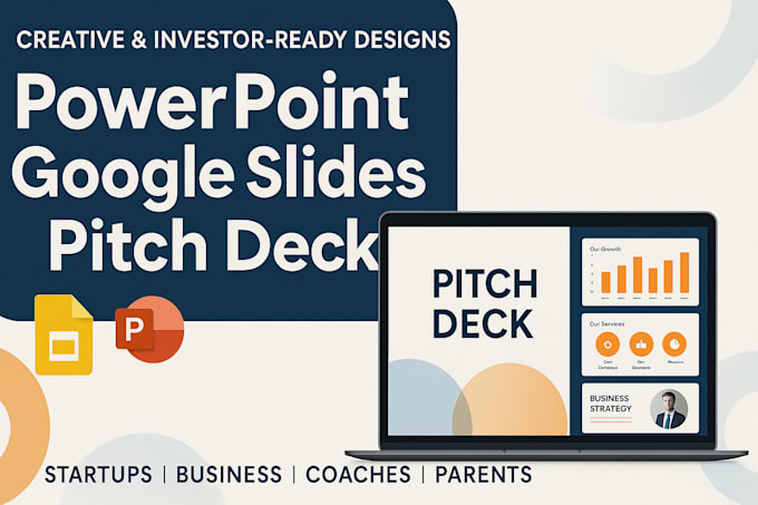 Design powerpoint presentation, google slides and investor pitch deck by Lyraperry | Fiverr
