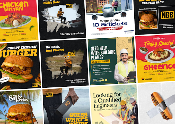 Design high quality social media posts for your brand by Nishard_1 | Fiverr