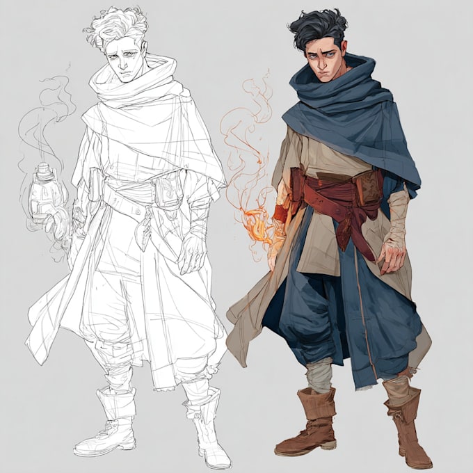 Draw a dnd character art and dnd character illustration by Gnimmi | Fiverr