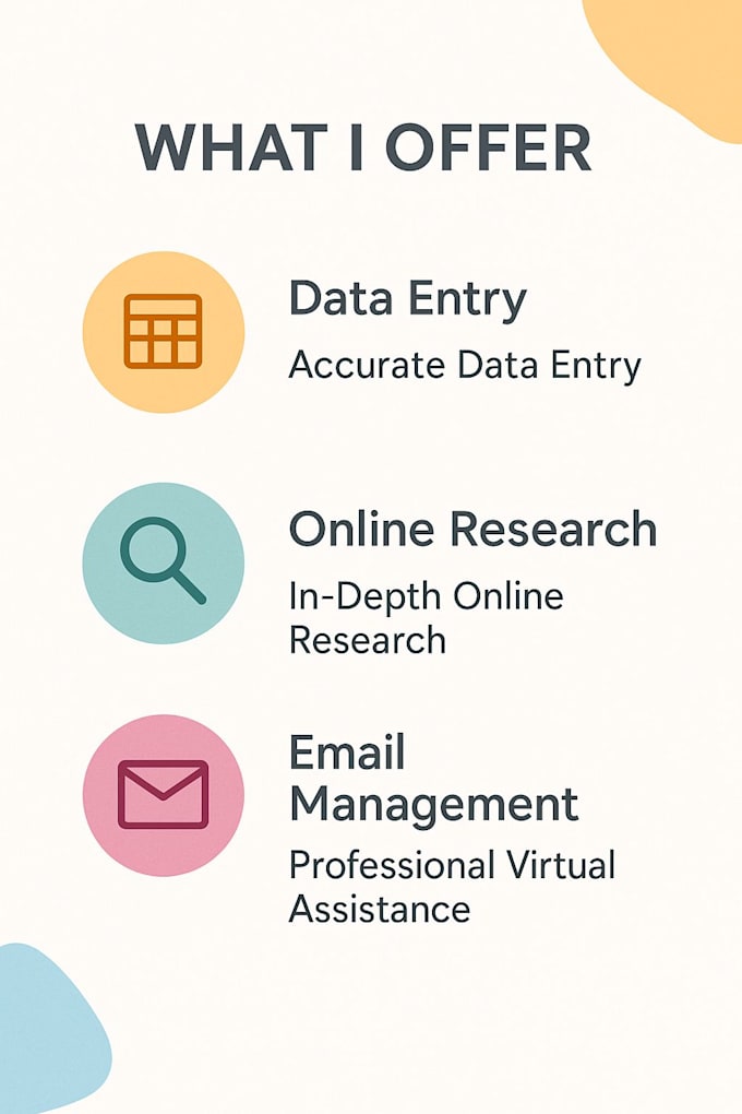 Be your reliable virtual assistant for data entry by Haris_hayatt | Fiverr