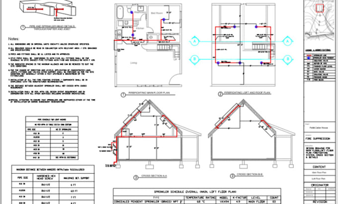 Do residential nfpa 13d design drafting and hydraulic calculations by ...