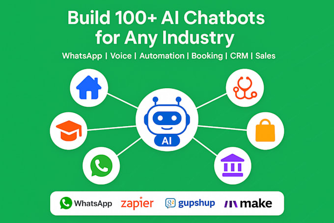 Create ai voice agent whatsapp automation gupshup n8n makecom zapier cloud api by Briellenel ...