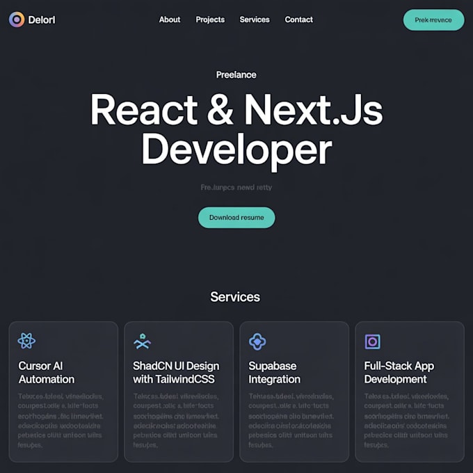 Create react and next js applications using bolt, lovabl v0 cursor ai supabase by M_klaus | Fiverr