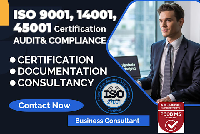 Do iso 9001, 14001, 45001 documentation and certification by Abdulbasit_ib | Fiverr