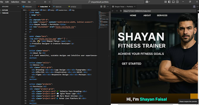Convert figma, psd , pdf to html css and javascript by Itshayanfaisal ...
