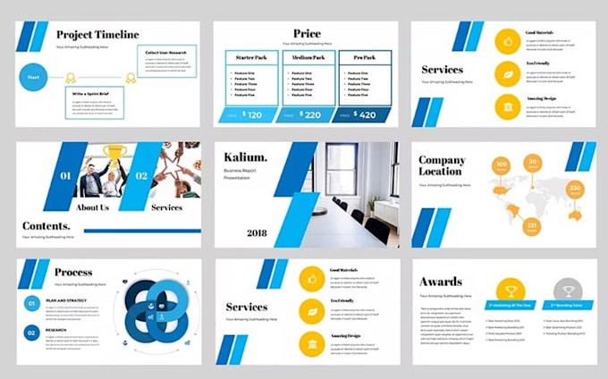 Design a professional powerpoint event pitch deck business investor ...