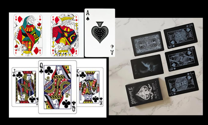 Custom playing card design, card game design, game card template ...