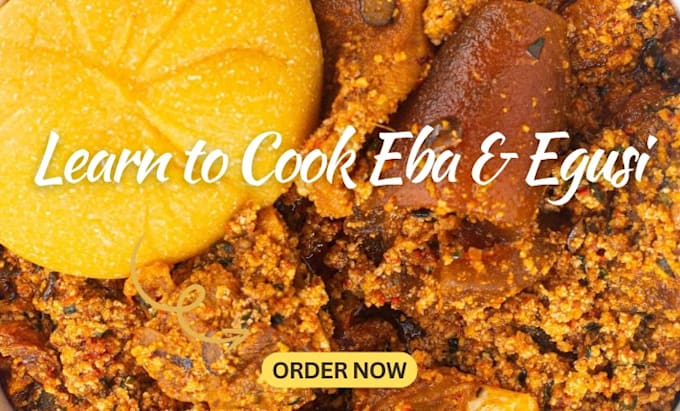 Guide you how to make authentic african eba and egusi soup by Marie ...