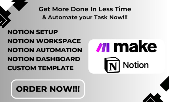 Setup notion workspace dashboard custom notion template notion make automation by Miles_mayor ...