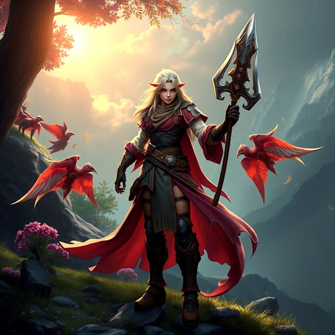 Create dnd character art and dnd character art by Delzod | Fiverr