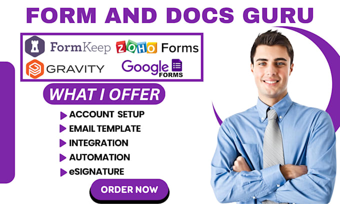 Create zoho form formkeep gravityform contact google form integration automation by Emmaformdocs ...