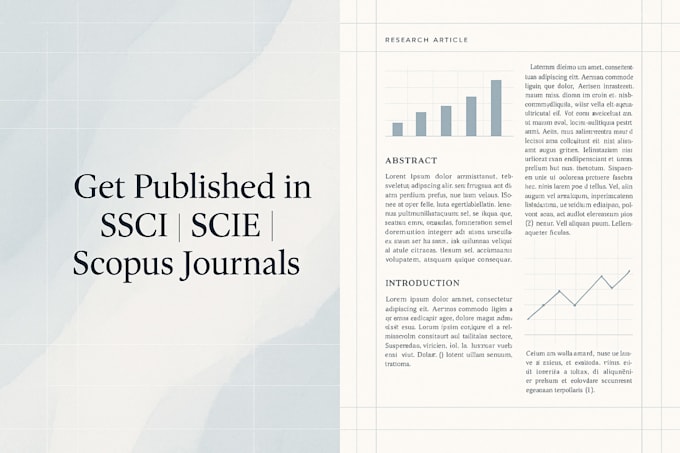 Write rewrite publish articles in scie ssci scopus indexed peer reviewed journal by ...