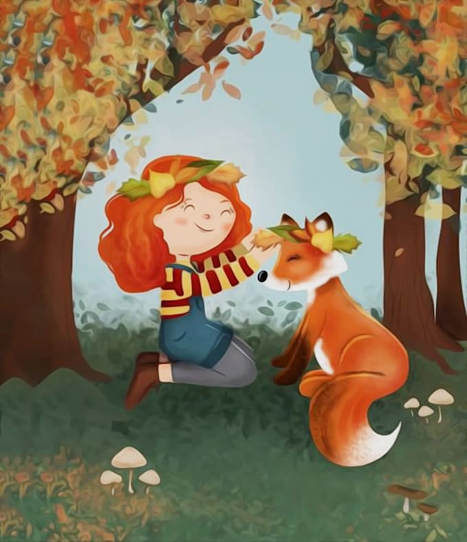 Design vibrant illustration for kids book with cover art and kdp art by Juliamills0 | Fiverr