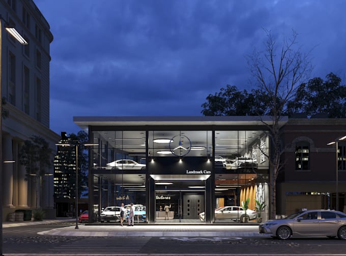 Render 3d car parking animation, parking stall design,car garage, car ...