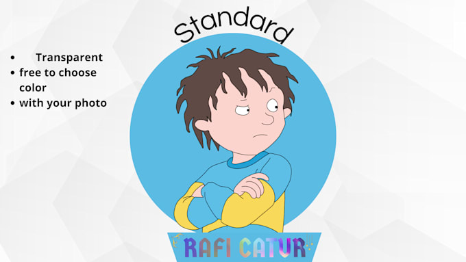 Create cartoon logo from your photo by Rafifaturahman | Fiverr