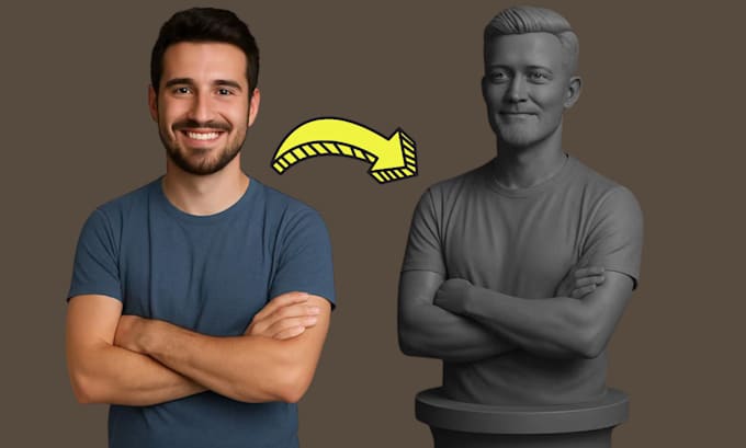 Converti un'immagine 2d o uno schizzo in un file stl del modello 3d per ...