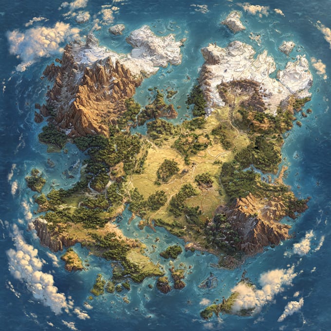 Design vector maps, event maps, fantasy festival maps by Gnynadnen | Fiverr