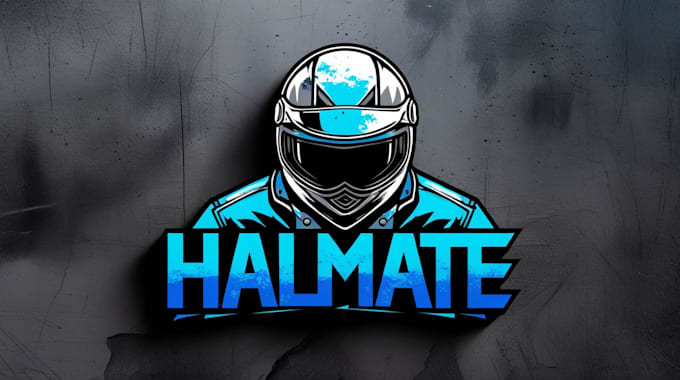 Creative bike halmate mascot logo by Nesan_saju | Fiverr