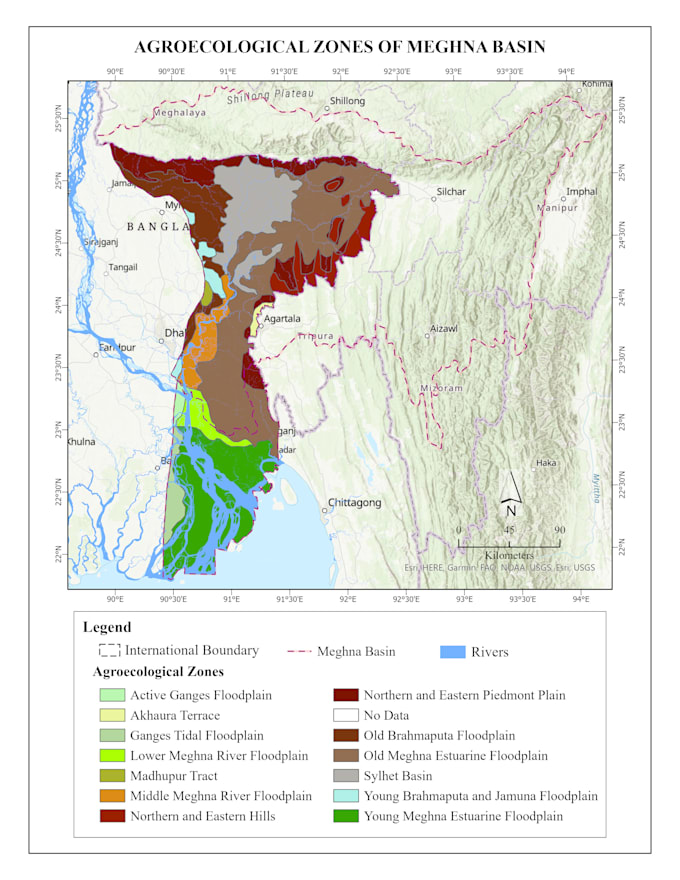 Do professional gis and remote sensing mapping and spatial analysis by Sadmanahmed0012 | Fiverr