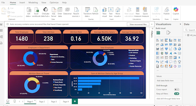 Create interactive power bi dashboards and data visualizations by Rizwan9639 | Fiverr