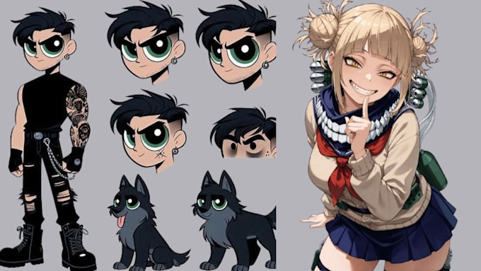 Anime illustration webtoon comic draw manga style comic v tube art ...