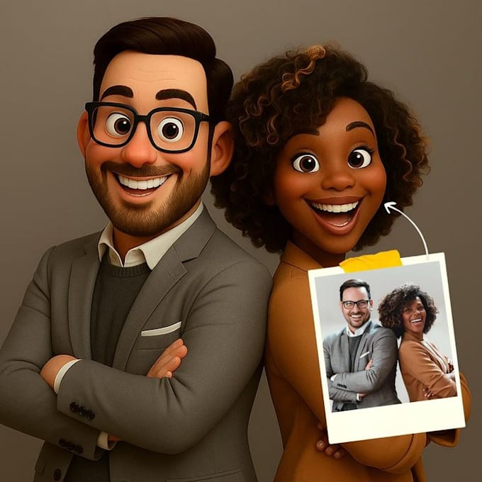 Design a personalized cartoon character for social media or gift by For ...