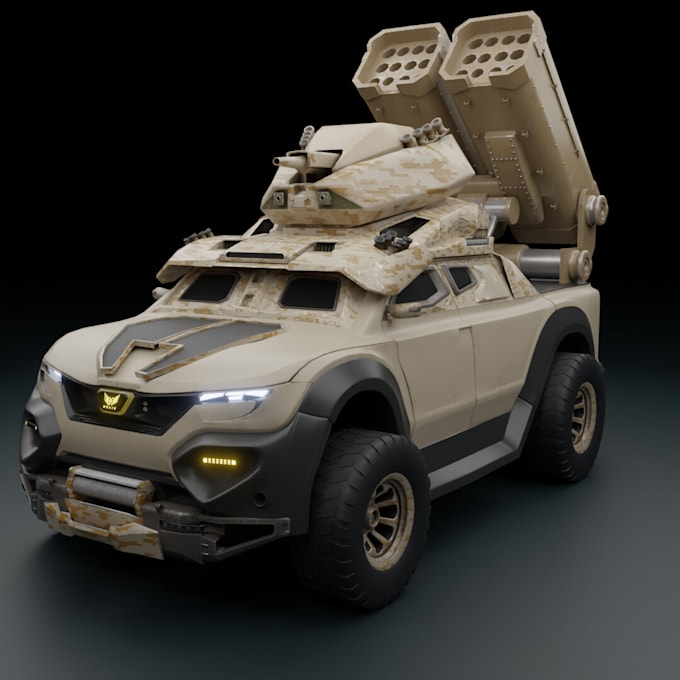 Design a stylized 3d air craft,ww2 tank, fighter jet carrier truck ...