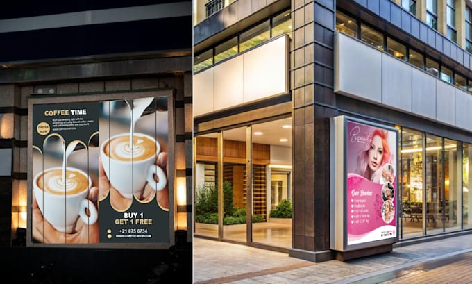 Design eye catching storefront and window graphics by Nimra102 | Fiverr