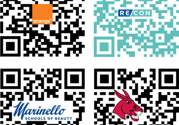 Create 3 customized qr codes with your logo by Faithislove | Fiverr