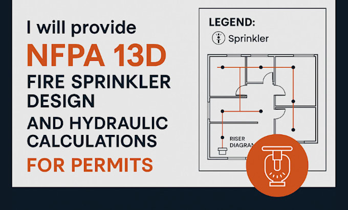 Provide nfpa 13d fire sprinkler design and hydraulic calculations for ...