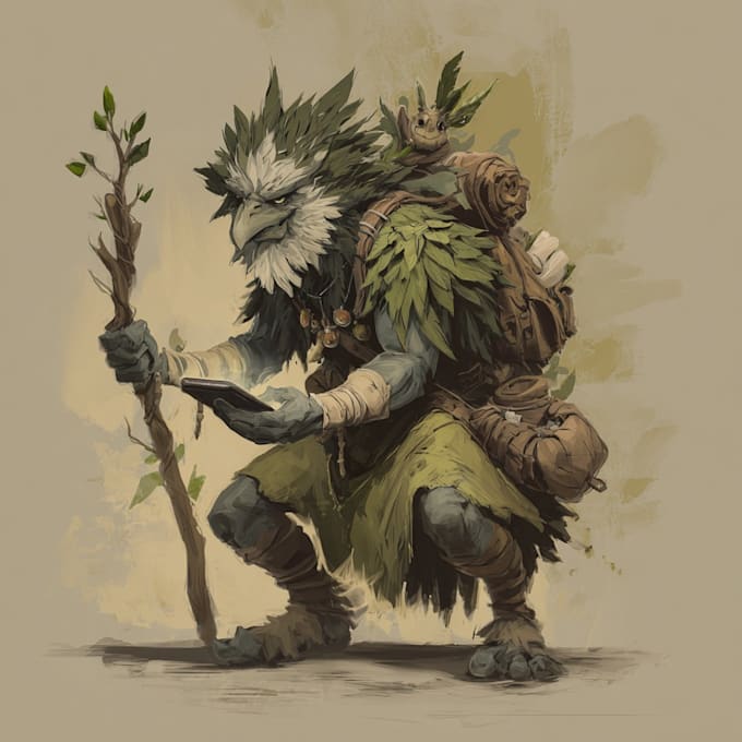 Draw dnd character art, creature, fantasy character by Tucesraus | Fiverr