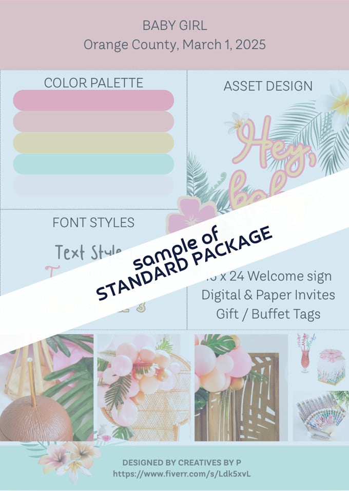 Create a vision, theme, mood, style board for your event or small ...