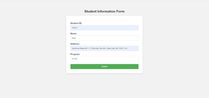 Design a student information system in java and postgres by Joshikav ...