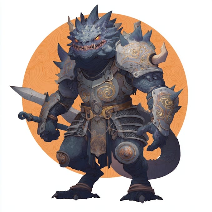 Draw fantasy character design or monster for dnd illustrati by Draapion ...