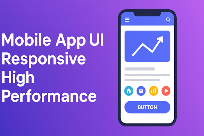 Create a clean and responsive mobile app ui in figma by Easy_1904 | Fiverr