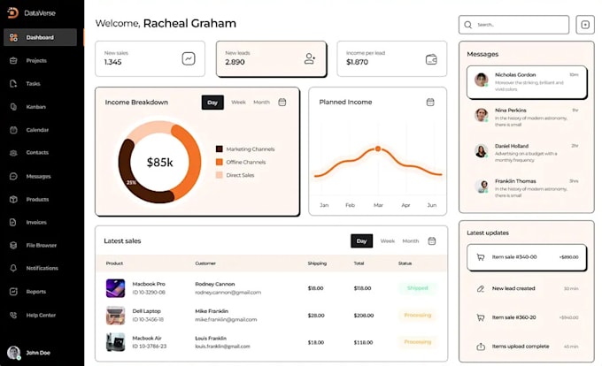 Clone or develop software fintech app pos crm mlm erp hrp lms saas mobile app by Bashroq | Fiverr