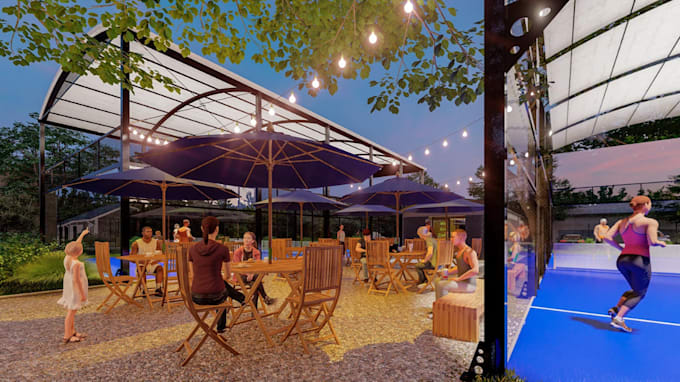 Renew padel club,outdoor dining, patio,cafe, padel tennis,golf, al ...