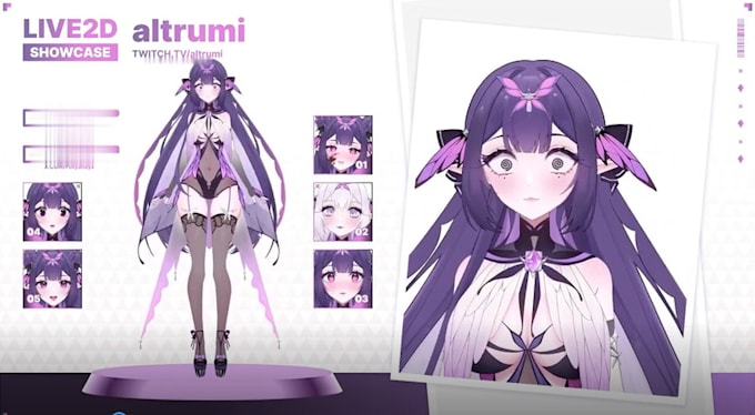 Draw and rig live 2d vtuber model, live 2d rigging, anime, live ...