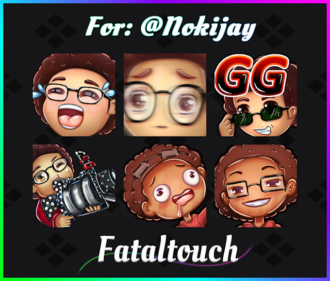 Make custom emotes for streamers by Fataltouch | Fiverr