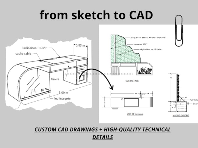 Convert pdf, jpg, hand drawings into editable dwg cad files by ...