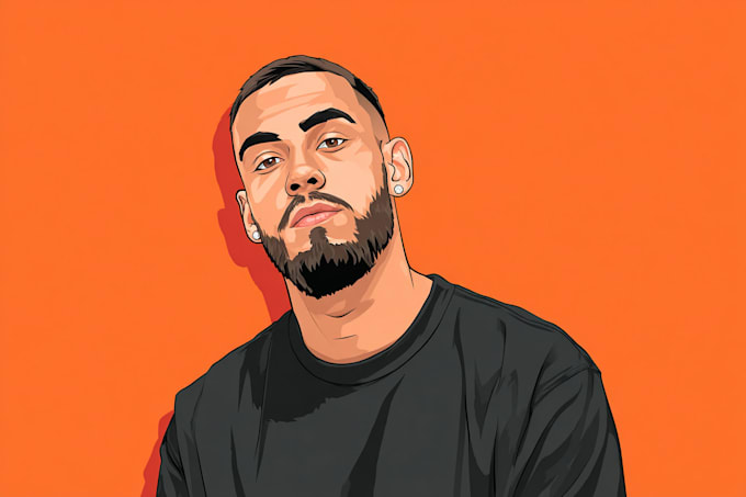 Draw amazing vector cartoon portrait by Chilebenberg | Fiverr