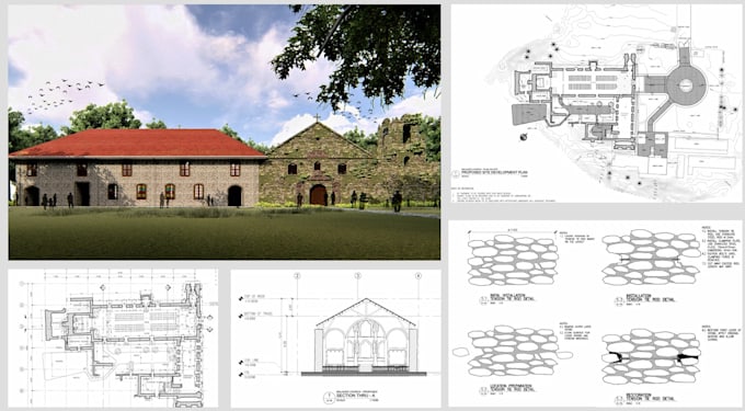 2d drafting architectural drawings by Ruruaustria | Fiverr