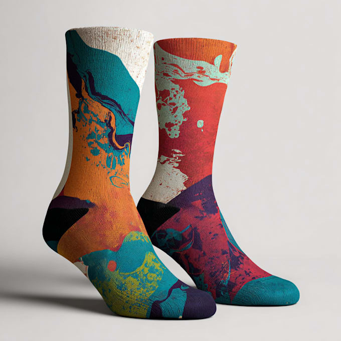 Make a unique socks design by Mackenzikp | Fiverr