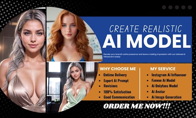 Create realistic ai influencer model instagram influencer fanvue flux ai by Laura_anthony | Fiverr