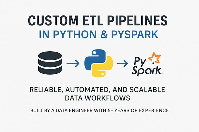 Build scalable etl pipelines using python or pyspark by Chetankumar2202 | Fiverr