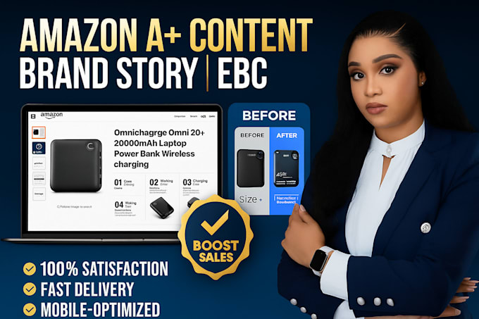 Design premium amazon a plus content amazon brand story, amazon ebc by ...