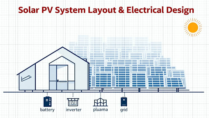 Design solar pv system layout and electrical drawings for your project ...